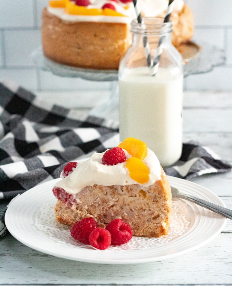 Instant Pot Raspberry Peach Cheesecake • FoodnService