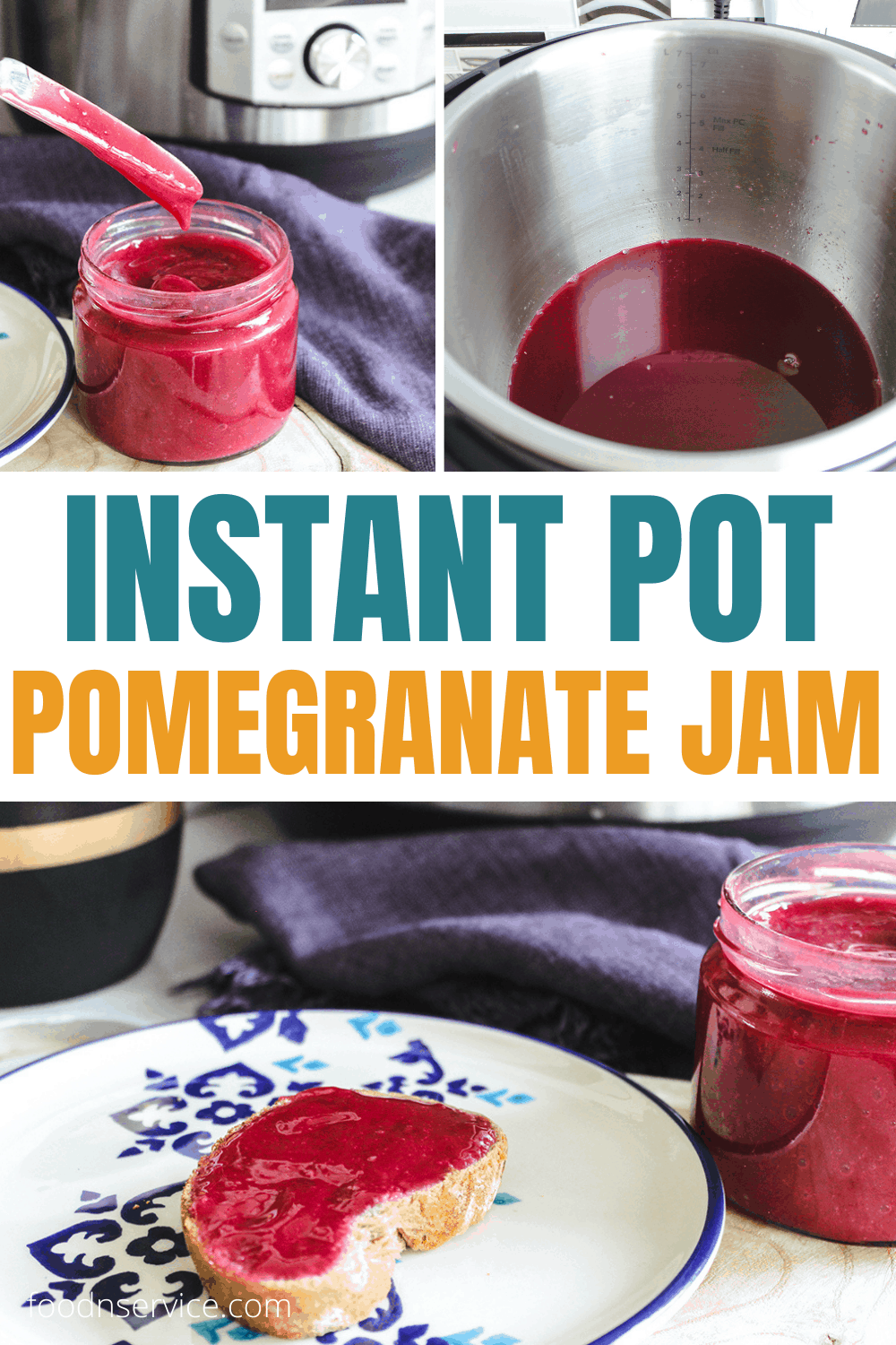 Instant Pot Pomegranate Jam | Quick & Easy (No Pectin)