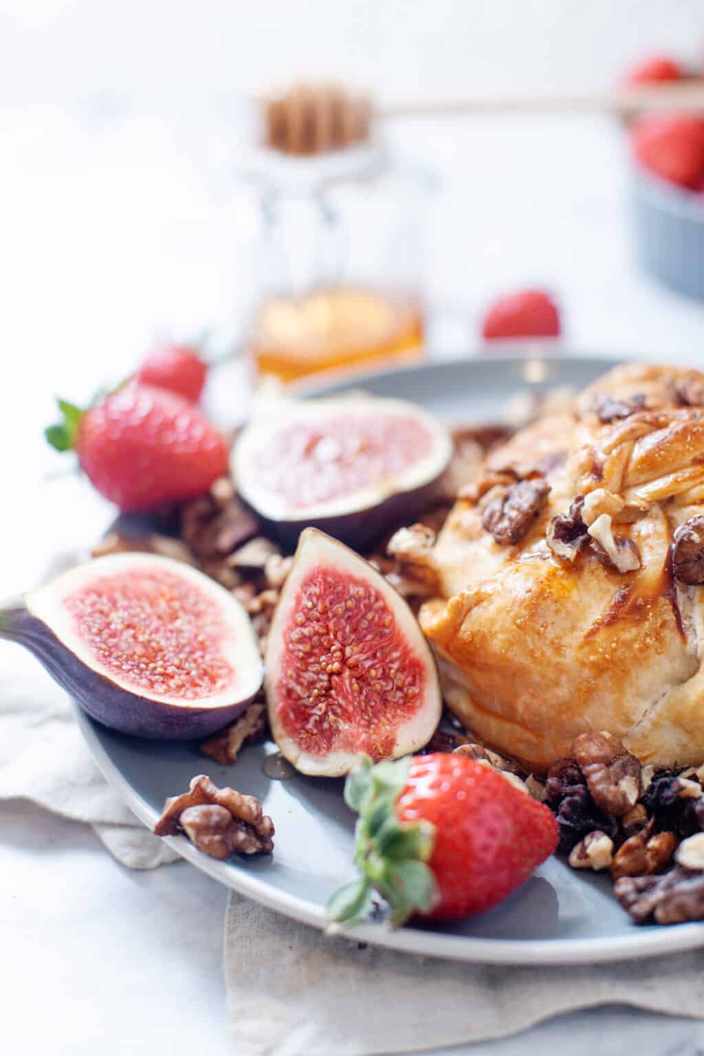 Baked Brie in Puff Pastry with Figs • FoodnService