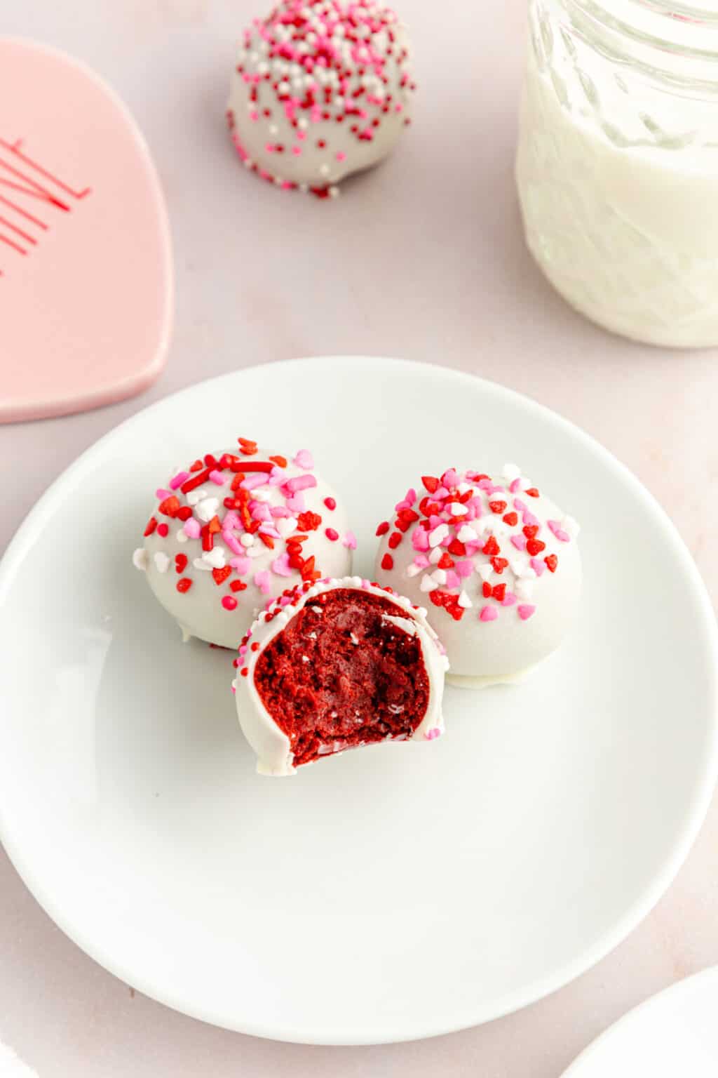Red Velvet Cake Mix Balls • FoodnService