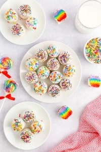 Rainbow Cake Balls • FoodnService