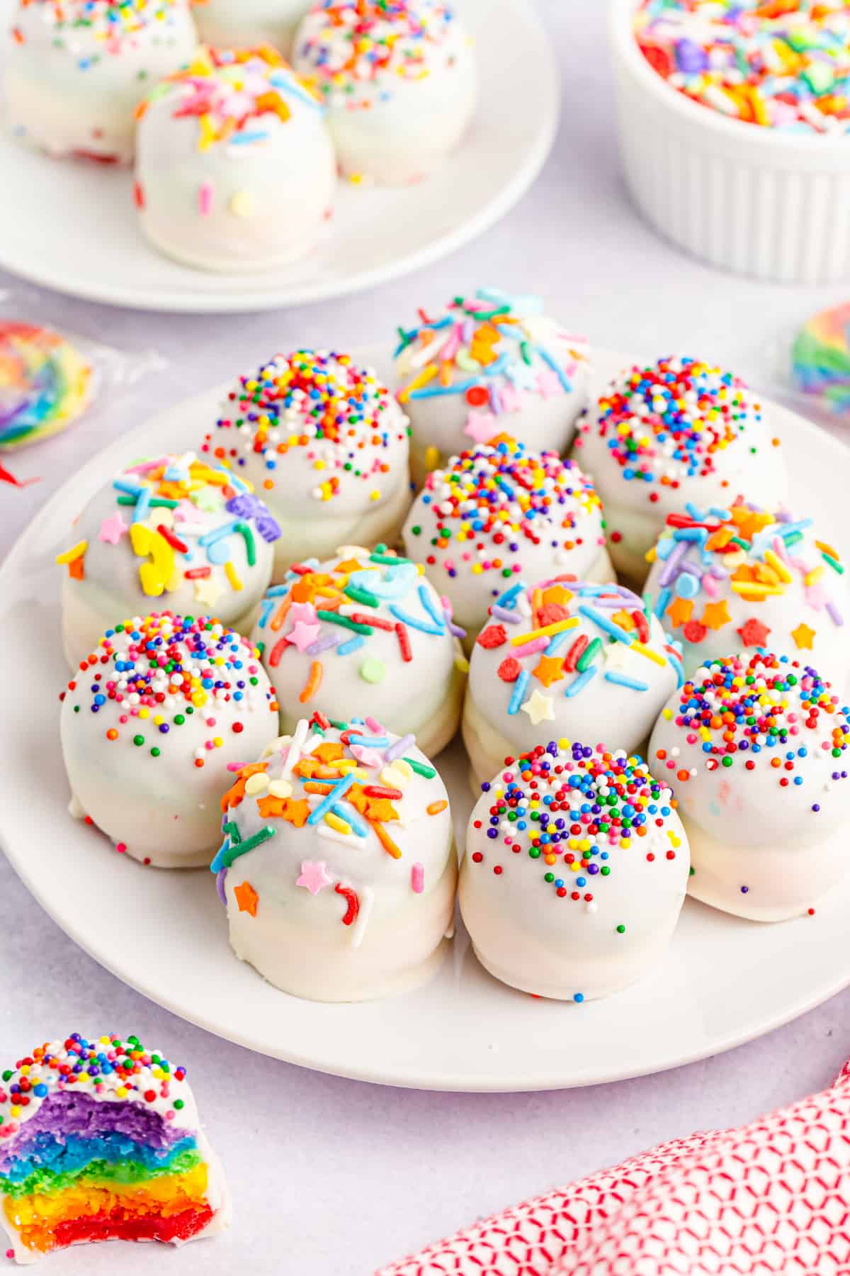 Rainbow Cake Balls • FoodnService