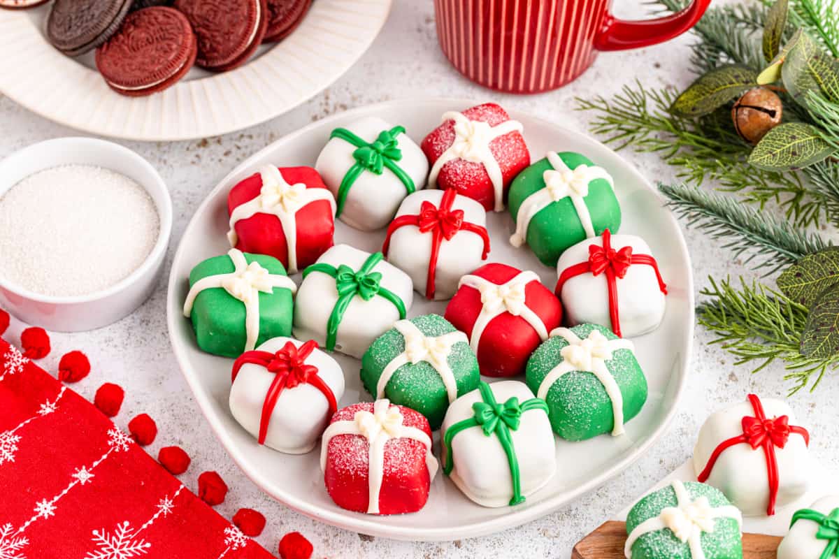 Christmas Present Oreo Truffles • FoodnService