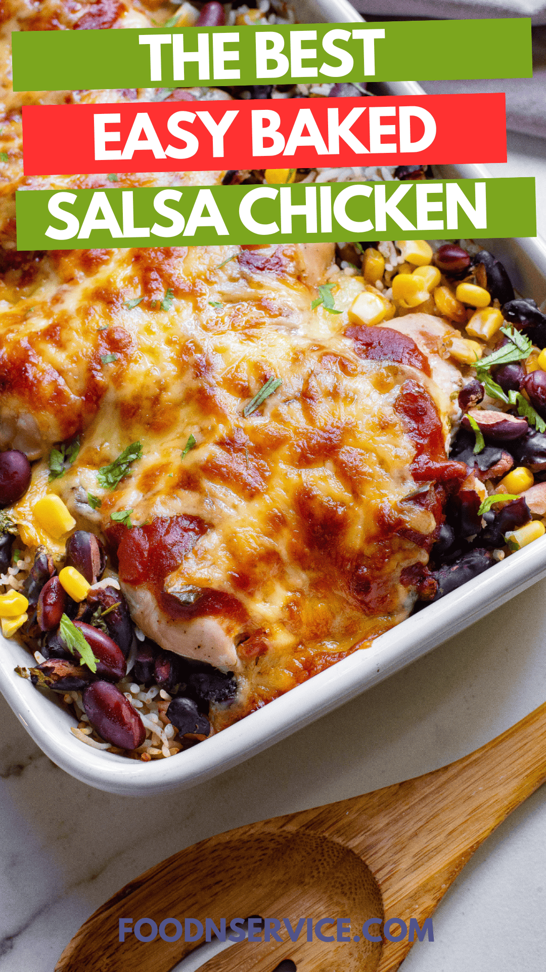 Baked Salsa Chicken (Easy Cheesy Weeknight Dinner)