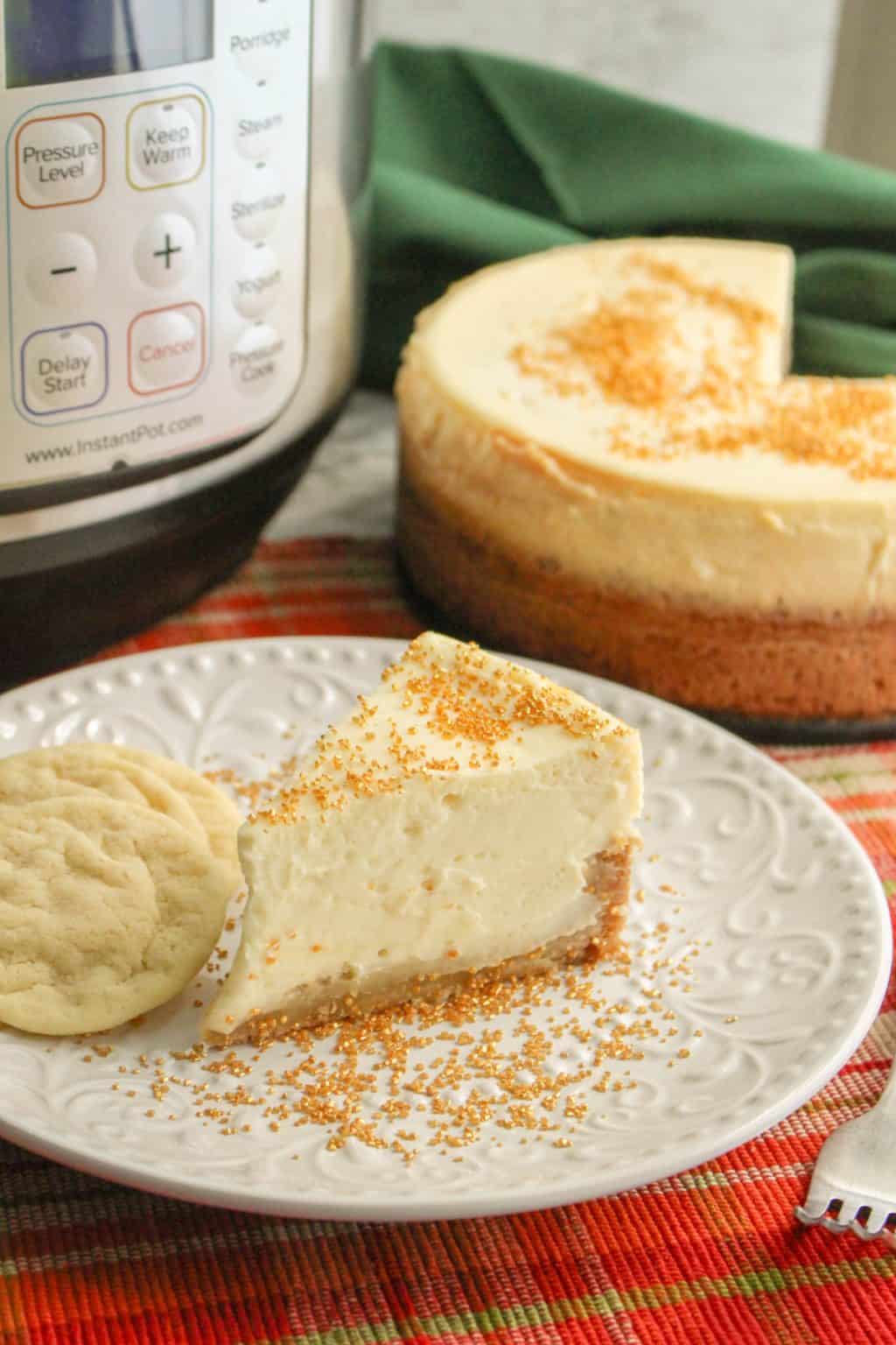 Instant Pot Sugar Cookie Cheesecake • FoodnService