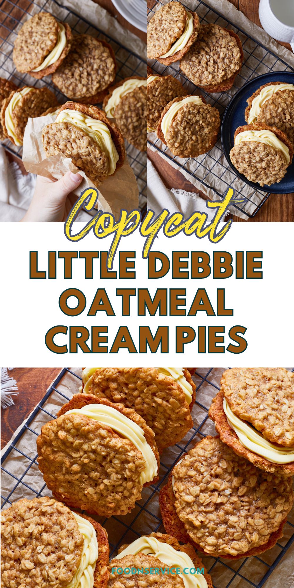 Homemade Oatmeal Cream Pies • FoodnService