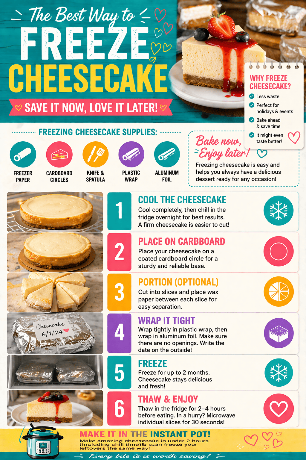 How to Freeze Cheesecake (And Why It Tastes Even Better!) • FoodnService